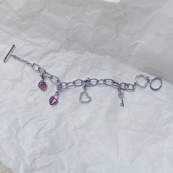 Swarovski | Jewelry | Swarovski Bracelet With Heart Lock And Key | Poshmark